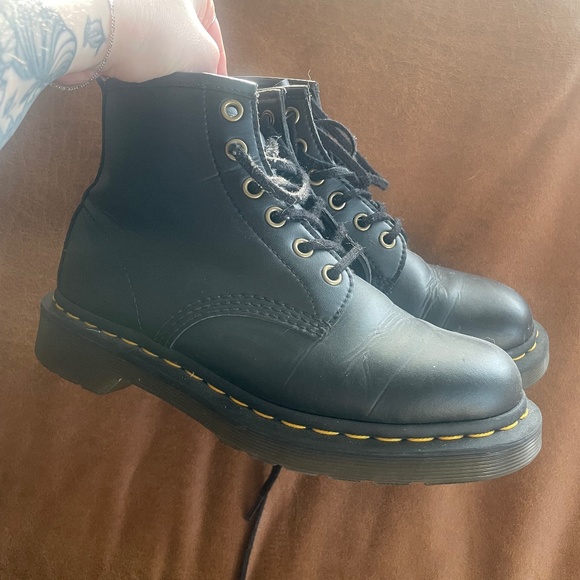 Dr. Martens | Shoes | Doc Martens Vegan Leather Lace Up Boots | Poshmark